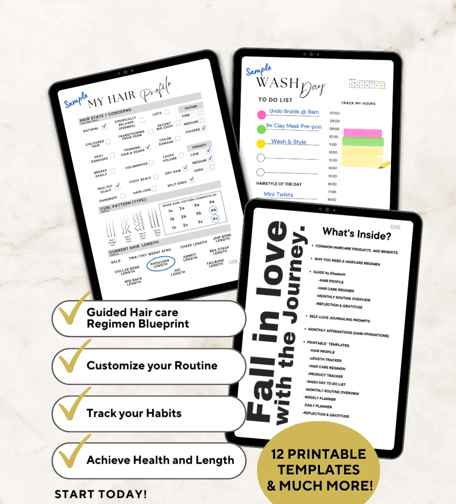 Hair Routine Tracker and Guide - Ease Haircare